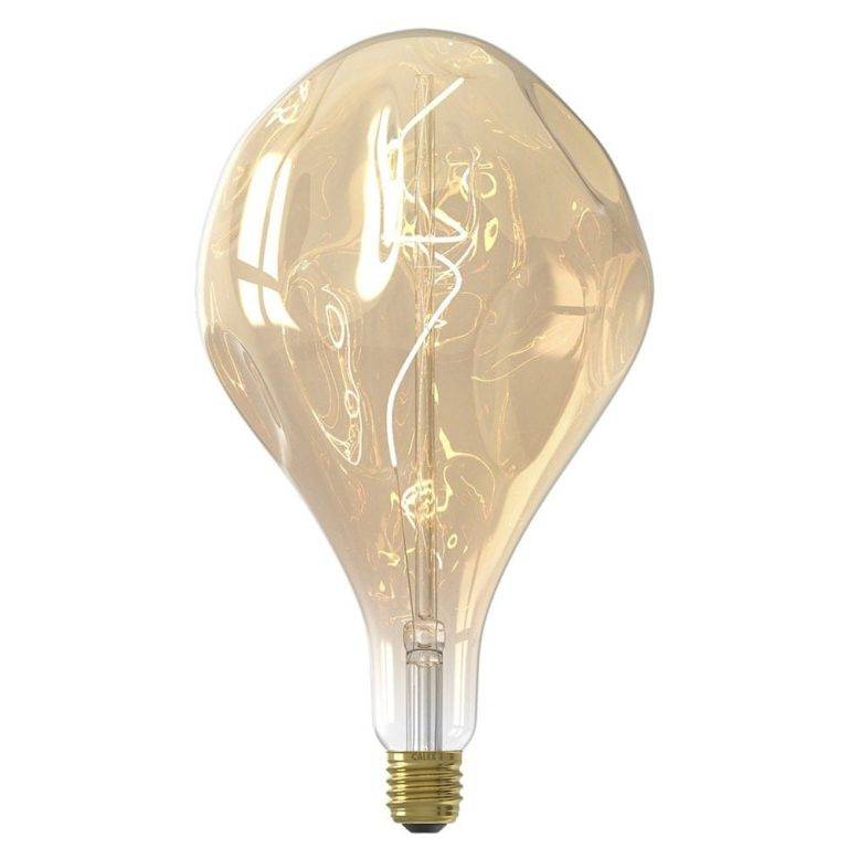 Ampoule Déco Filament LED XXL ORGANIC en Verre Fumé Doré - Les Meubles ...